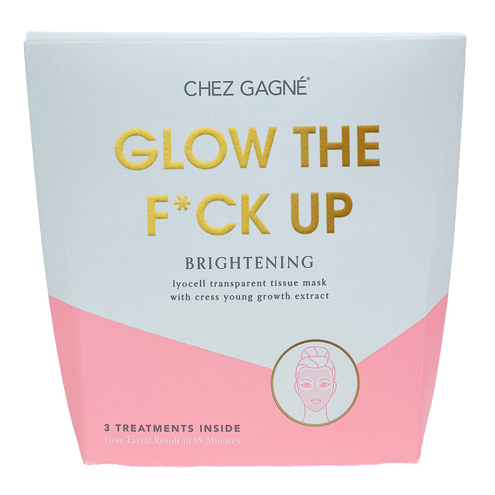 Glow the F*ck Up Facial Sheet Masks – Gold+Oak