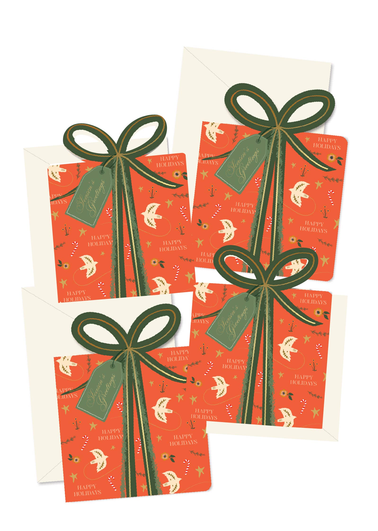 Holiday Gift Greeting Card Boxed Set – Gold+Oak